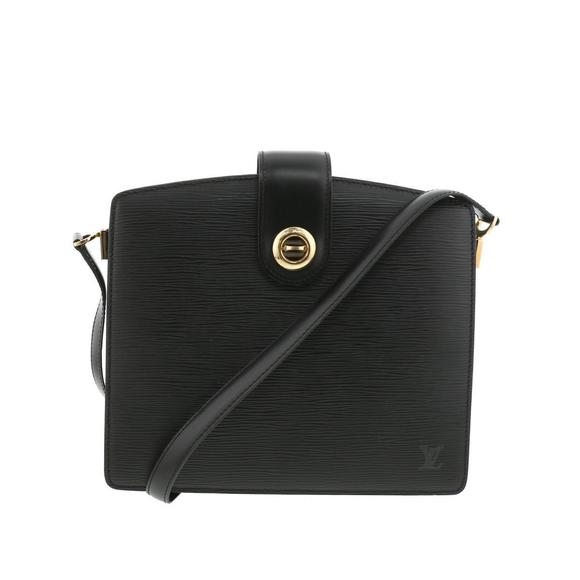 Louis Vuitton | Bags | Louis Vuitton Capuchin Shoulder Bag Epi Black ...